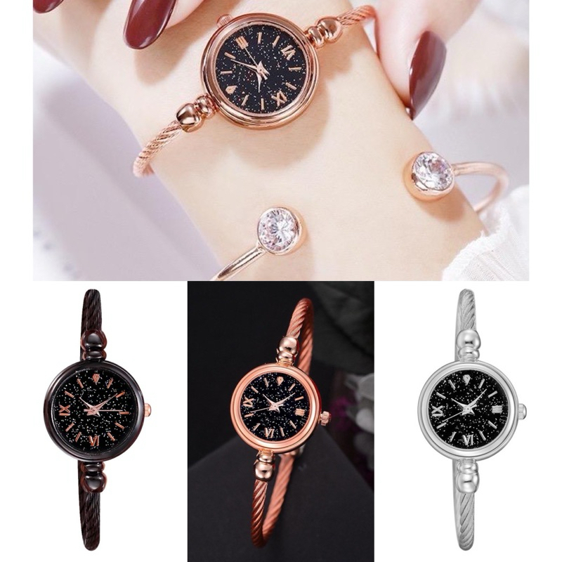 Jual JAM TANGAN GELANG RANTAI MEWAH STYLE KOREA | Shopee Indonesia