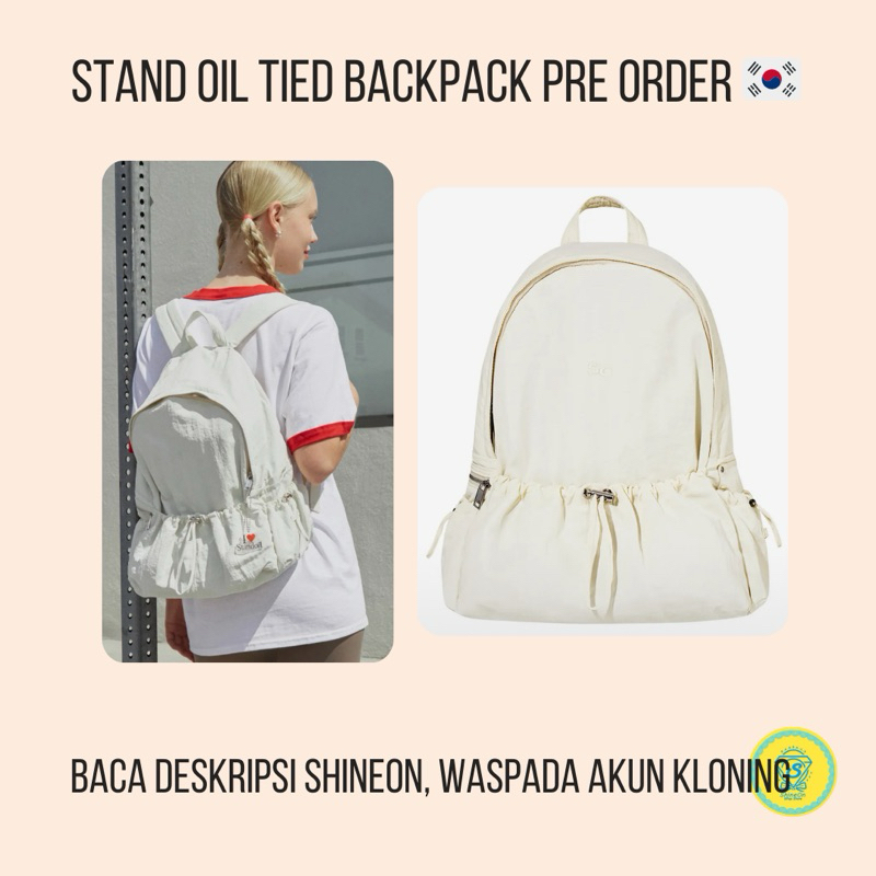 Jual CEK DESKRIPSI STAND OIL TIED BACKPACK ORIGINAL | Shopee Indonesia