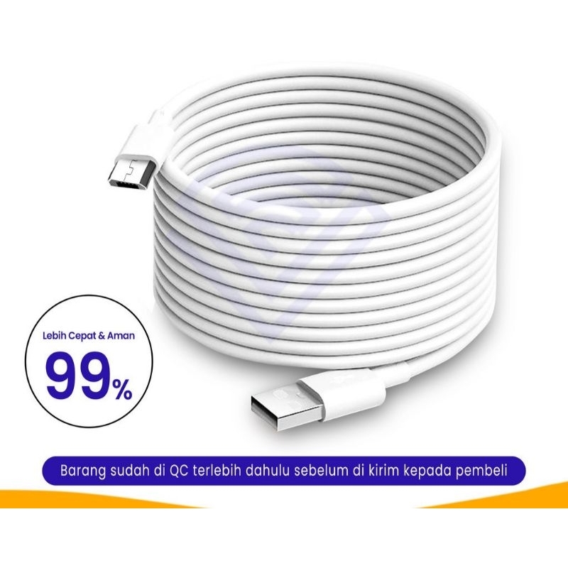Jual Kabel charger micro usb panjang 5 meter untuk kamera/CCTV/Android ...
