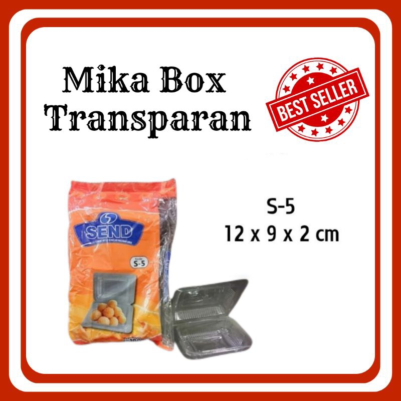 Jual MIKA BOX MAKANAN TRANSPARAN S5 ( food grade ) | Shopee Indonesia