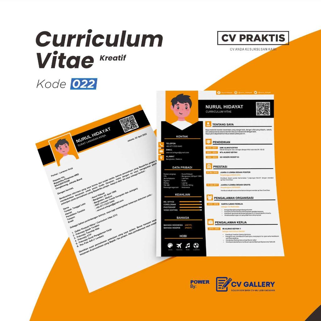 Jual DESAIN 022 | CV KREATIF | CURRICULUM VITAE | RESUME | CV ...