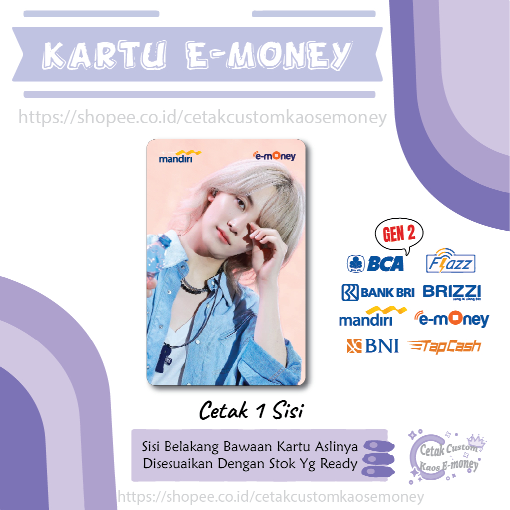 Jual KARTU EMONEY ETOLL KPOP SEVENTEEN JEONGHAN SO CUTE HANDSOME EMONEY ...
