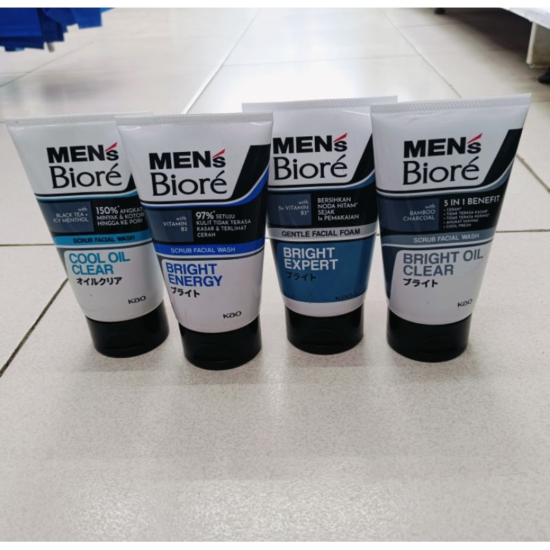 Jual Mens Biore Facial Foam Pembersih Wajah Men's biore All Varian 100ml | Shopee Indonesia