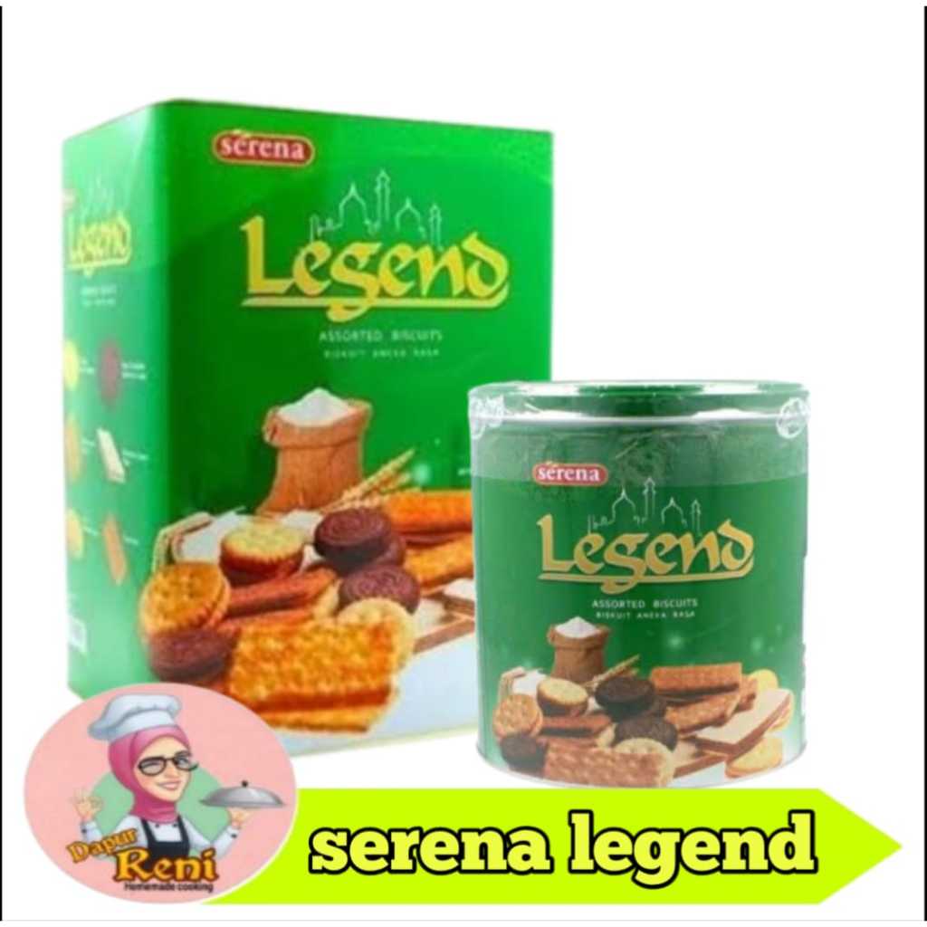Jual Serena legend biskuit assorted kemasan kaleng 580g dan 287g ...