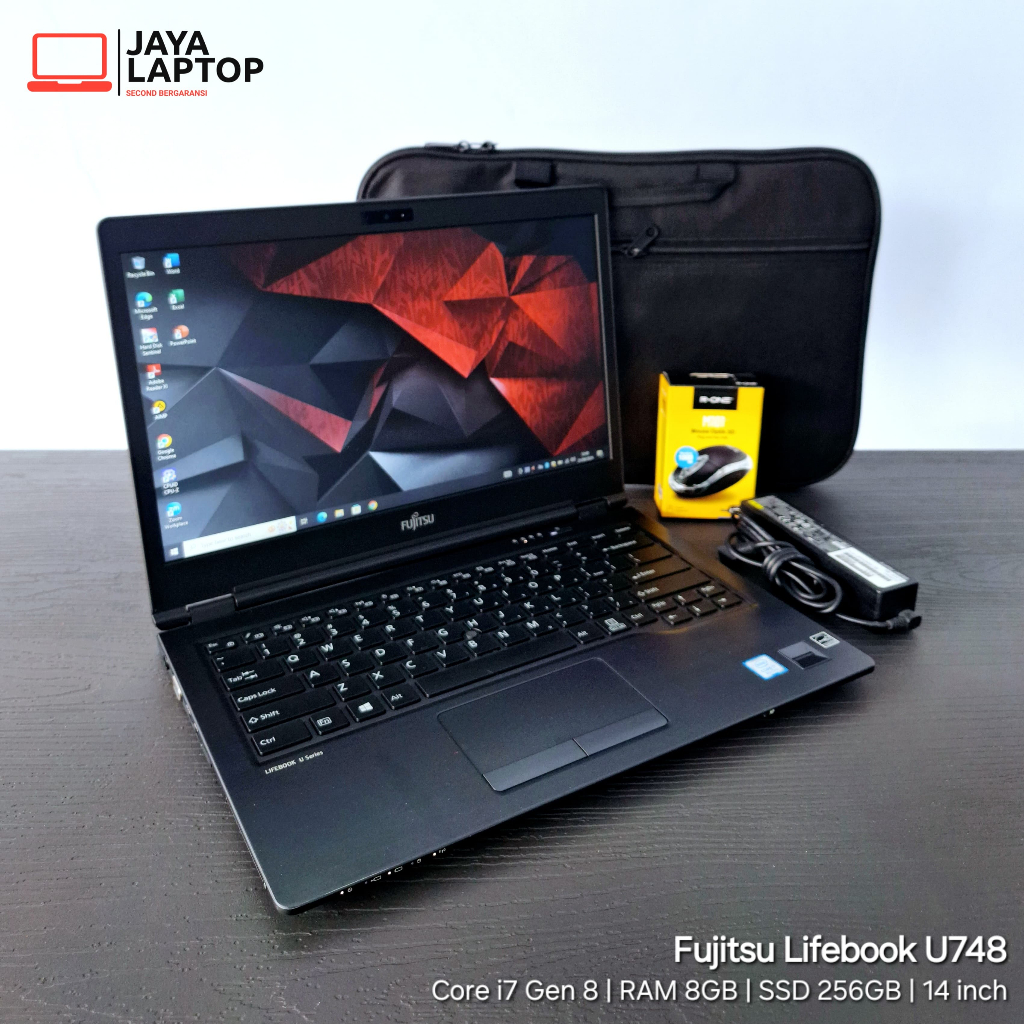Jual Fujitsu Lifebook U748 Core i7 Gen 8 RAM 8GB SSD 256GB Slim 14 inch ...