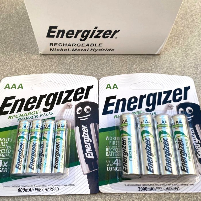 Jual Energizer Power Plus 1.2V AAA A3 Recharge Battery 800mAh isi 4pcs | Shopee Indonesia
