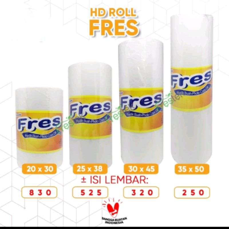 Jual plastik fotocopy, buah, kertas hd roll berat 2 kg merk FRESH ...