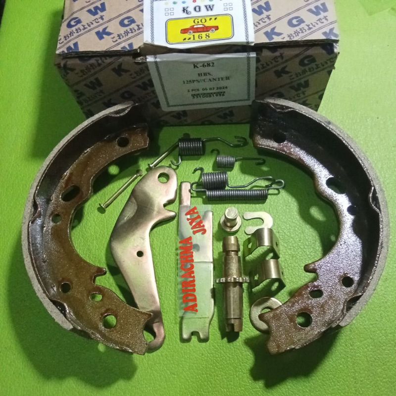 Jual kampas rem tangan+kit rem tangan Mitsubishi canter 125 | Shopee ...