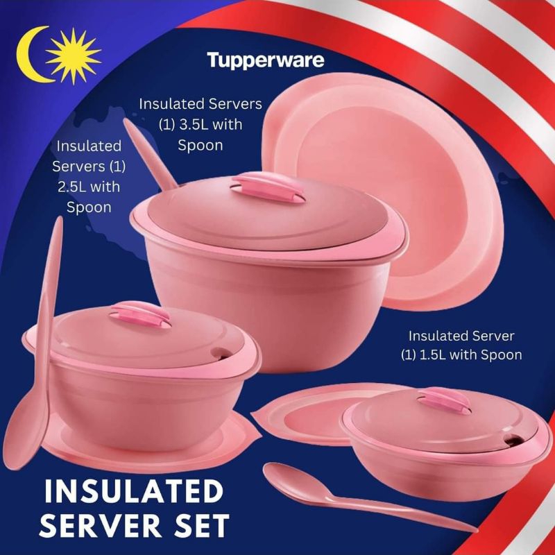 Jual Tupperware Instulated Server Set | Shopee Indonesia