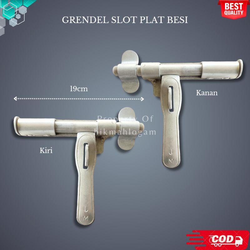 Jual Slot Grendel Long Plat Besi | Kanan Kiri | Shopee Indonesia