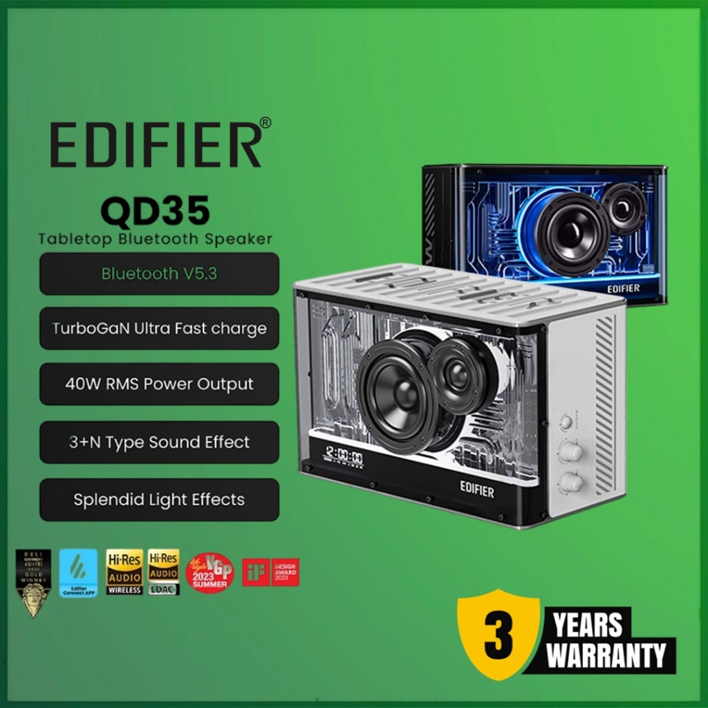 Jual Edifier QD35 QD 35 Tabletop Hi-Res Audio Wireless Bluetooth ...