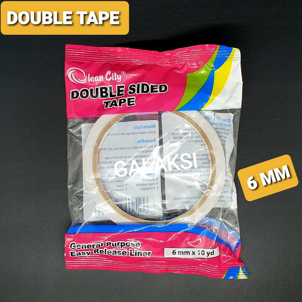 Jual DOUBLE TAPE 6MM X 10Y OLEAN CITY | Shopee Indonesia