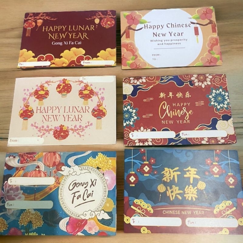 Jual Kartu Ucapan Imlek /Greeting Card Chinese New Year (isi 6 pcs ...