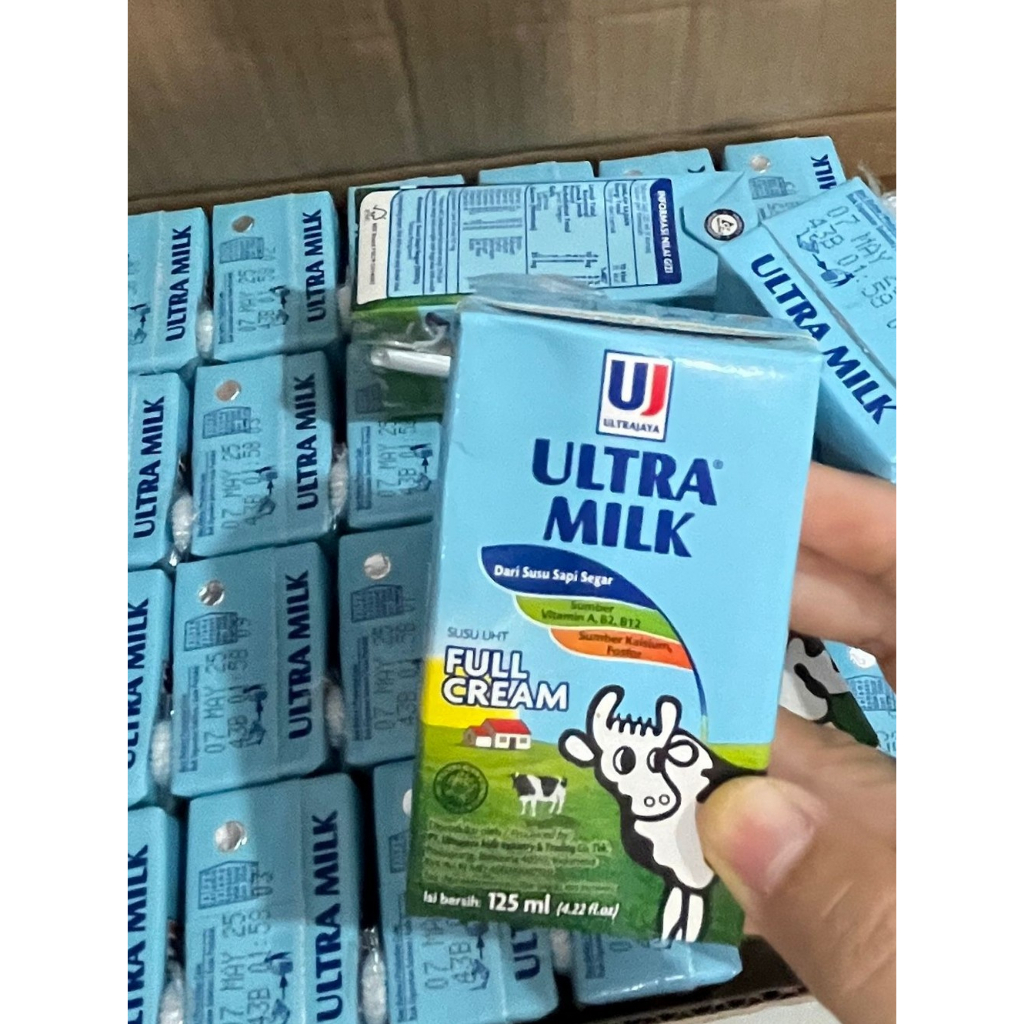Jual Ultra Milk Susu Uht Full Cream 125ml isi 10 pcs | Shopee Indonesia
