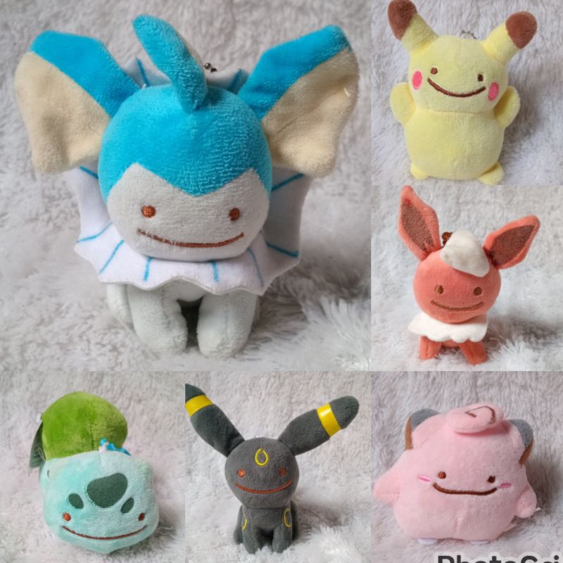 Jual boneka pokemon ditto pikachu clefairy bulbasaur umbreon flareon ...