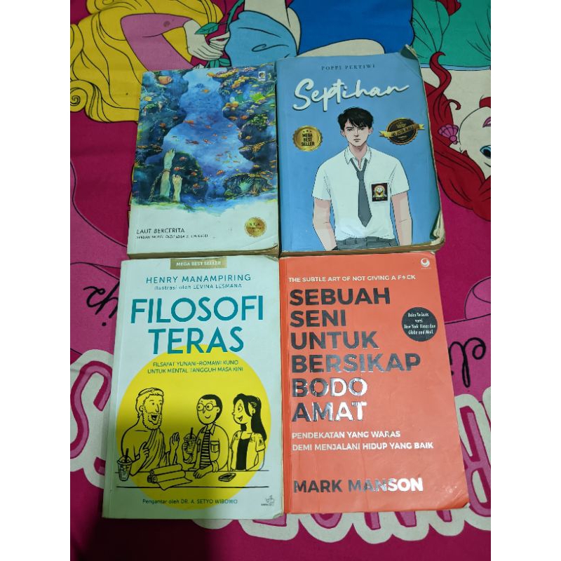 Jual preloved buku septihan, laut bercerita, filosofi teras, sebuah ...