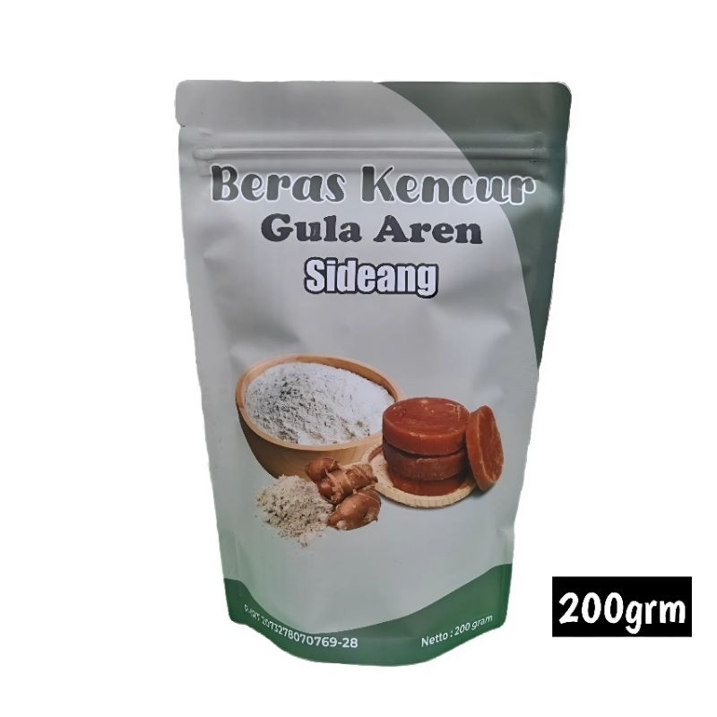 Jual Sideang - Jamu Beras Kencur Bubuk Plus Gula Aren 200 gram | Shopee ...