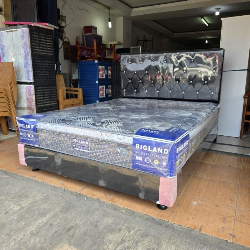 Jual (Free Ongkir) Set Springbed Bigland Bomber 180x200 cm (Lengkap ...