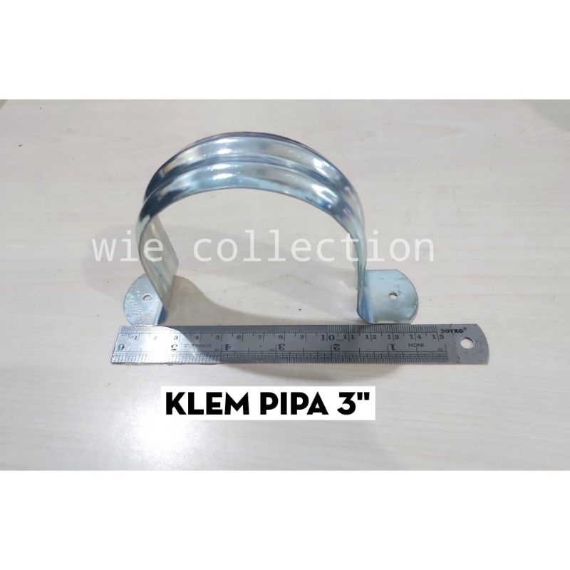 Jual KLEM PIPA BESI 3" / KLEMAN PLAT BESI 3 INCH / CLAMP PIPA | Shopee ...
