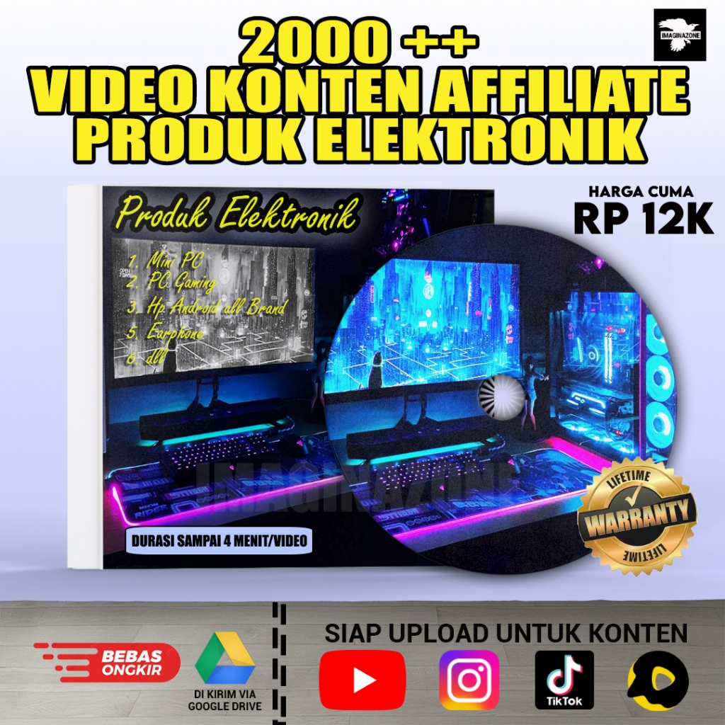 Jual VIDEO KONTEN AFFILIATE REVIEW ELEKTRONIK 2000+ | Shopee Indonesia