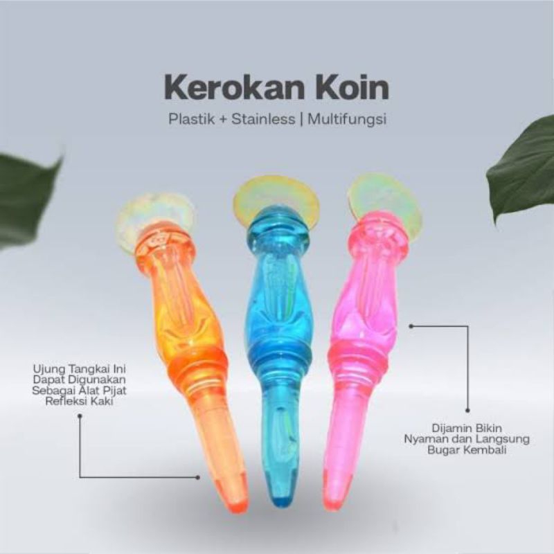 Jual Kerokan Koin Alat Kerikan Koin & Totok 2in1 Kerokan Masuk Angin ...