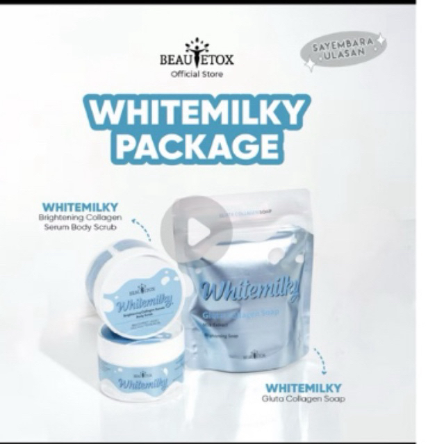 Jual BEAUTETOX - (Dapat 2Pcs) WHITEMILKY PACKAGE( PAKETAN PENCERAH ...