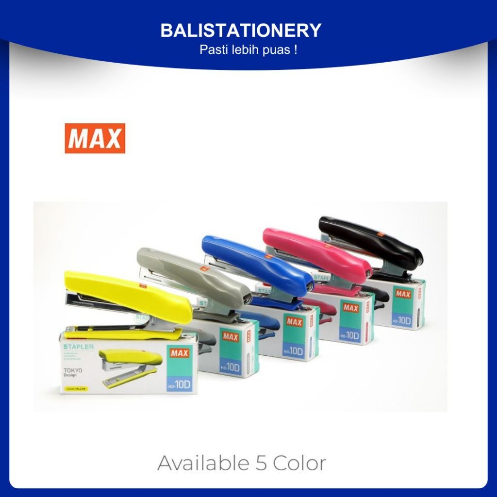 Jual Stapler Max HD-10D ( HD91409 ) mix Color | Shopee Indonesia