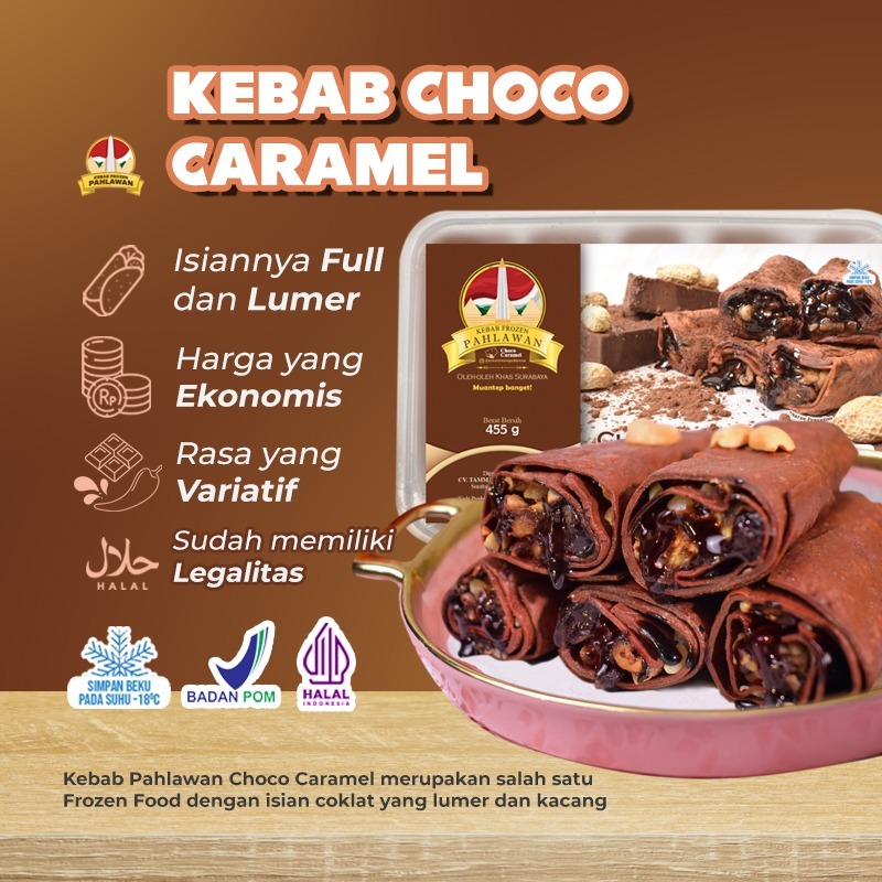 Jual Pahlawan Kebab Frozen Coklat Lumer CHOCO Isi 10 Pcs | Shopee Indonesia
