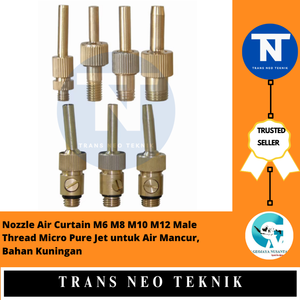 Jual Nozzle Air Curtain M6 M8 M10 M12 Male Thread Micro Pure Jet untuk ...