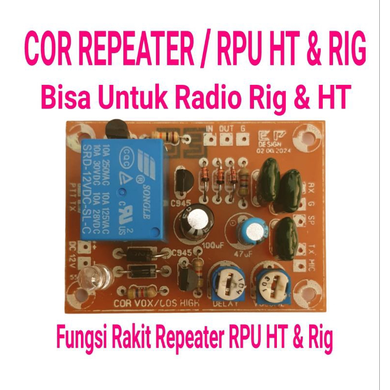 Jual KIT COR COS RADIO REPEATER DETEKSI TEGANGAN atau COR COS REPEATER ...