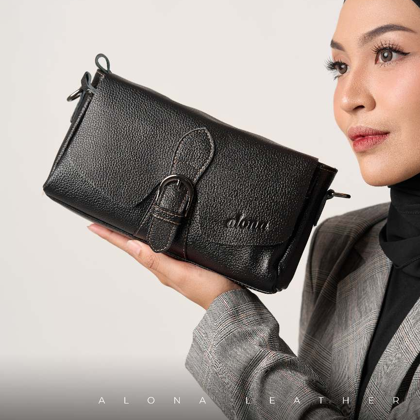 Jual ALONA Tas Kulit Selempang Wanita Slempang Kulit Asli - Charlotte Bag | Shopee Indonesia