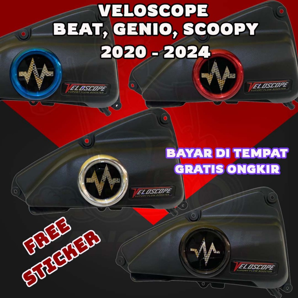 Jual VELOSCOPE BEAT 2020 - 2024 TUTUP FILTER BEAT SCOOPY GENIO 2020 ...