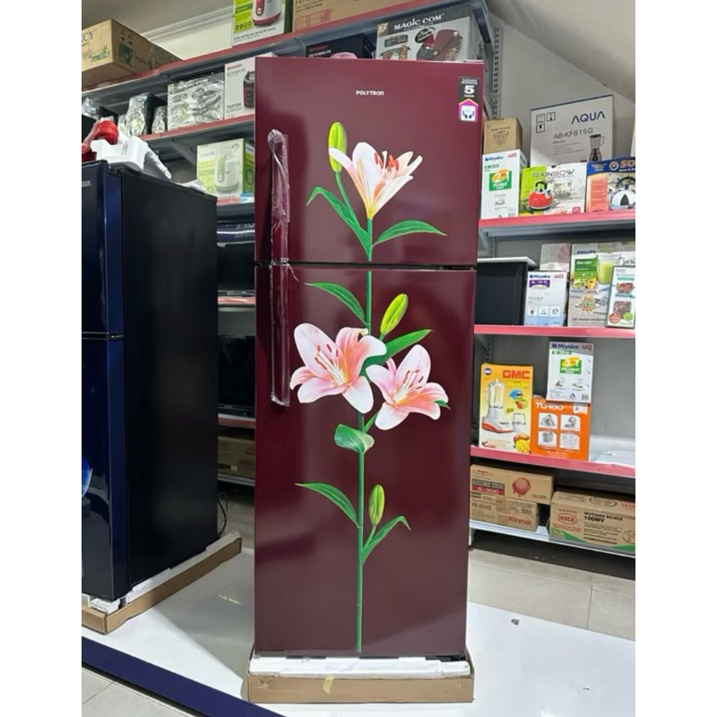 Jual Kulkas POLYTRON 2pintu/1 pintu motif polos dan bunga | Shopee ...