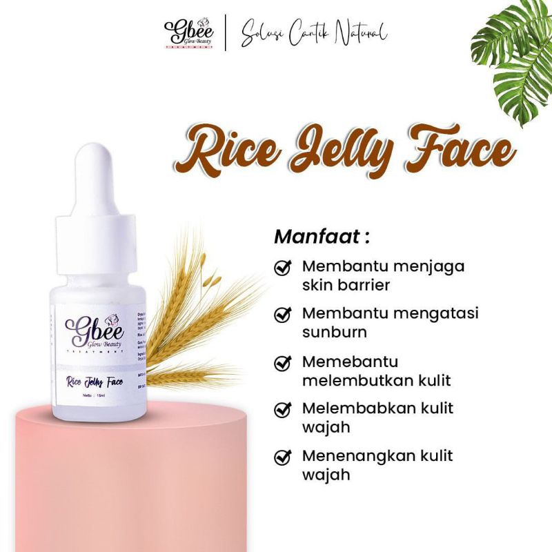 Jual rice jelly face gbee glow beauty | Shopee Indonesia