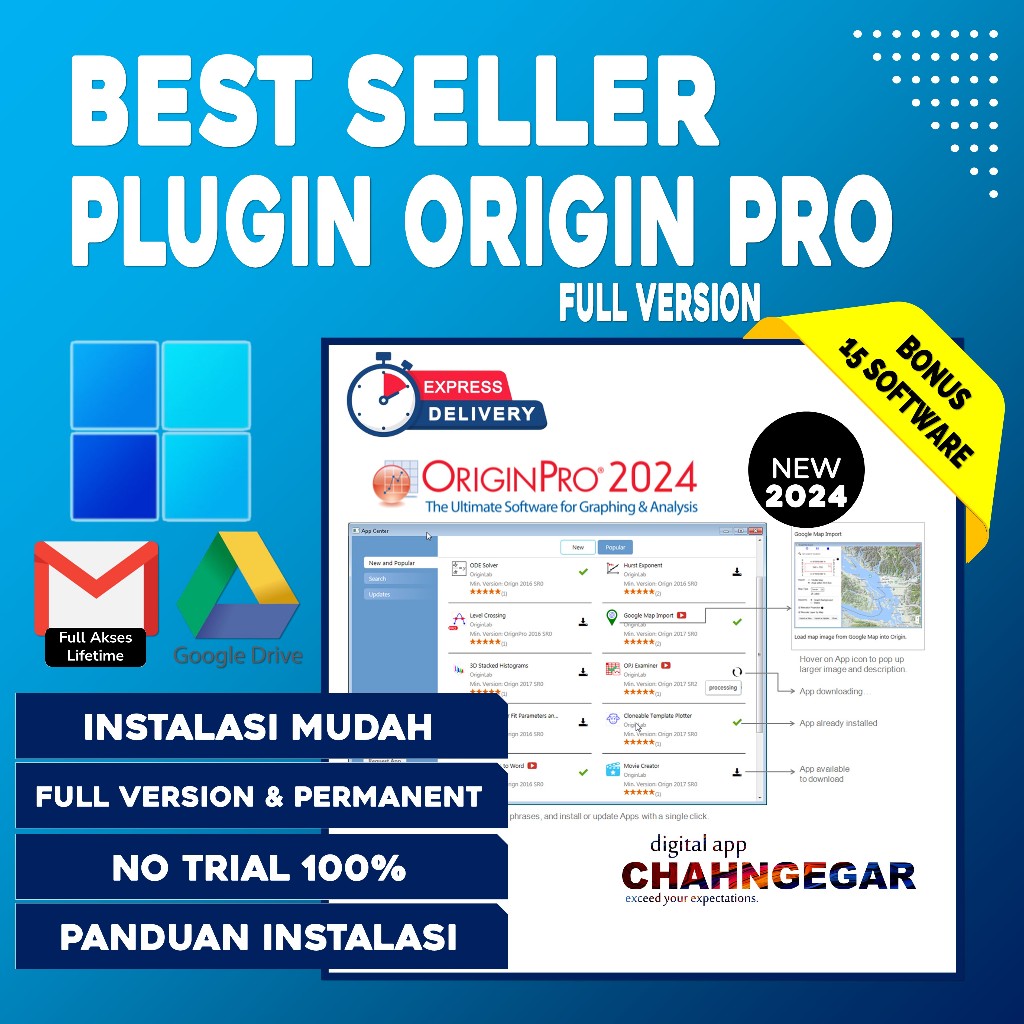 Jual PLUGIN Premium untuk Origin Pro 2024 Full Function Software ...