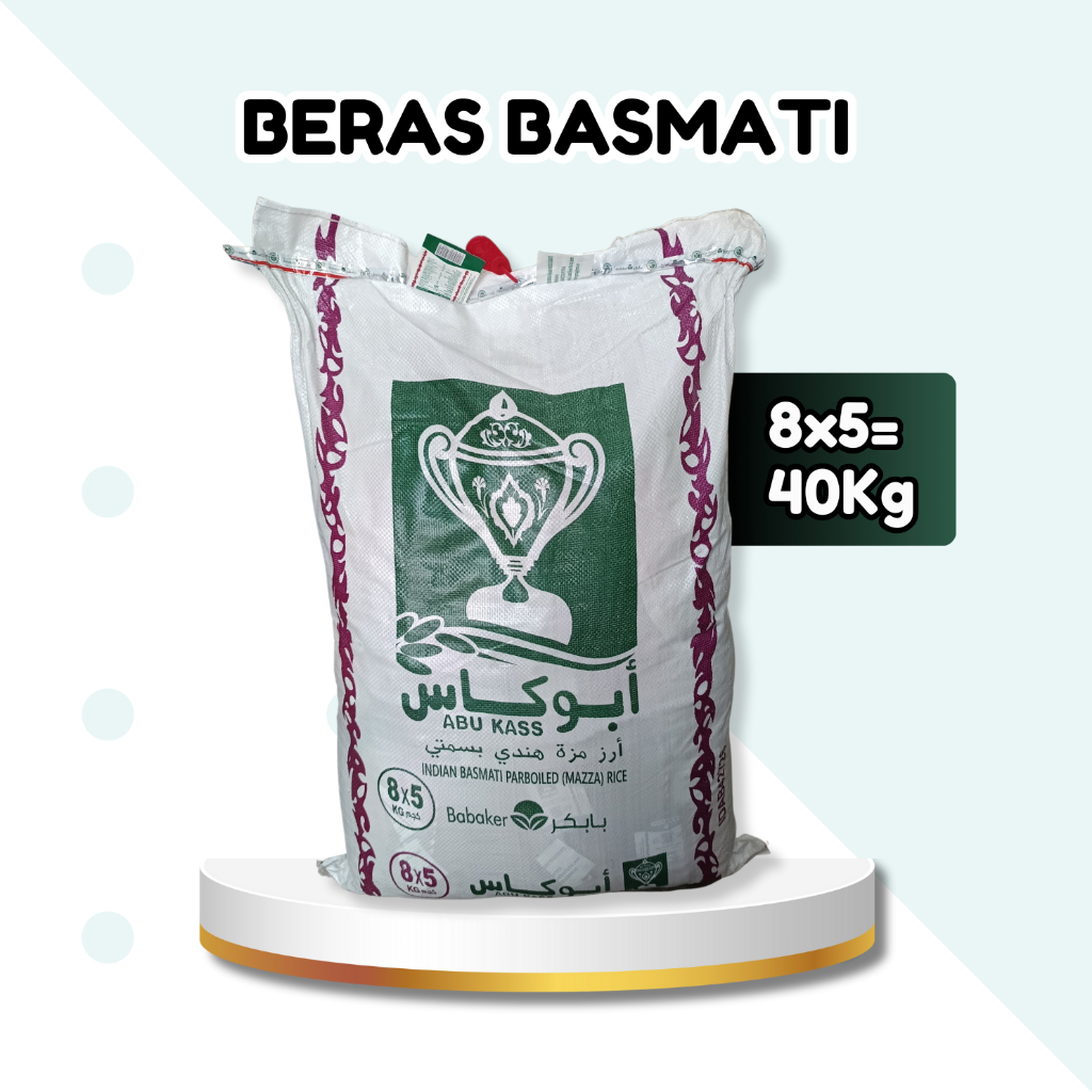 Jual Beras Basmati Abukas Abukass Beras Arab 8x5 = 40Kg | Nasi Arab ...