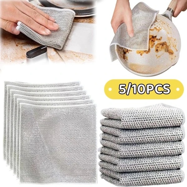 Jual HS - 10 PCS KAIN KAWAT CUCI PIRING / KAIN LAP DAPUR KAWAT | Shopee ...