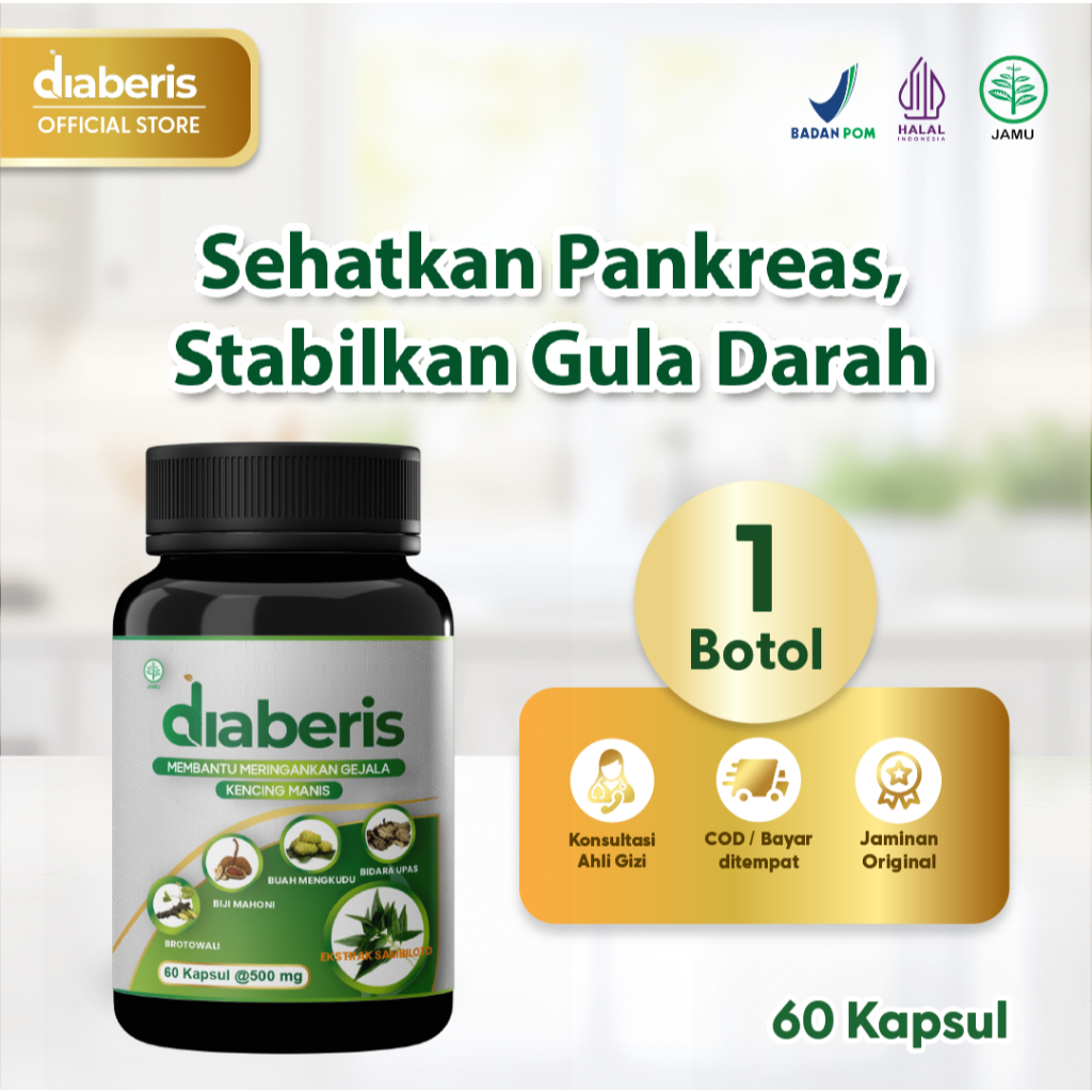Jual Diaberis Herbal Alami Stabilkan Gula Darah – Aman, Halal, & BPOM ...