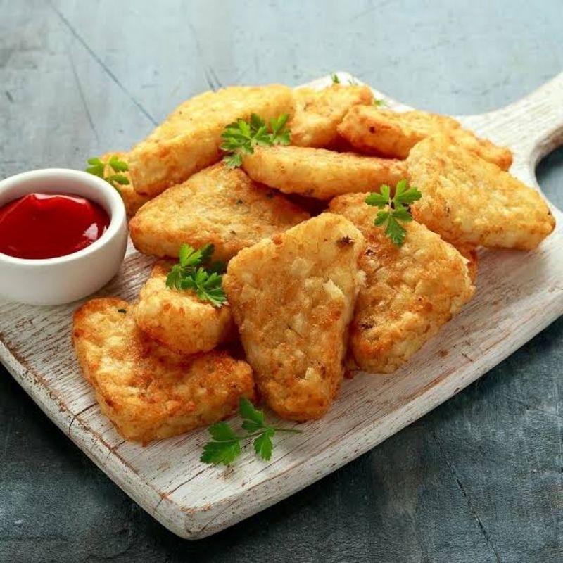 Jual Kentang Hash Brown Triangle 500gr Frozen Food | Shopee Indonesia
