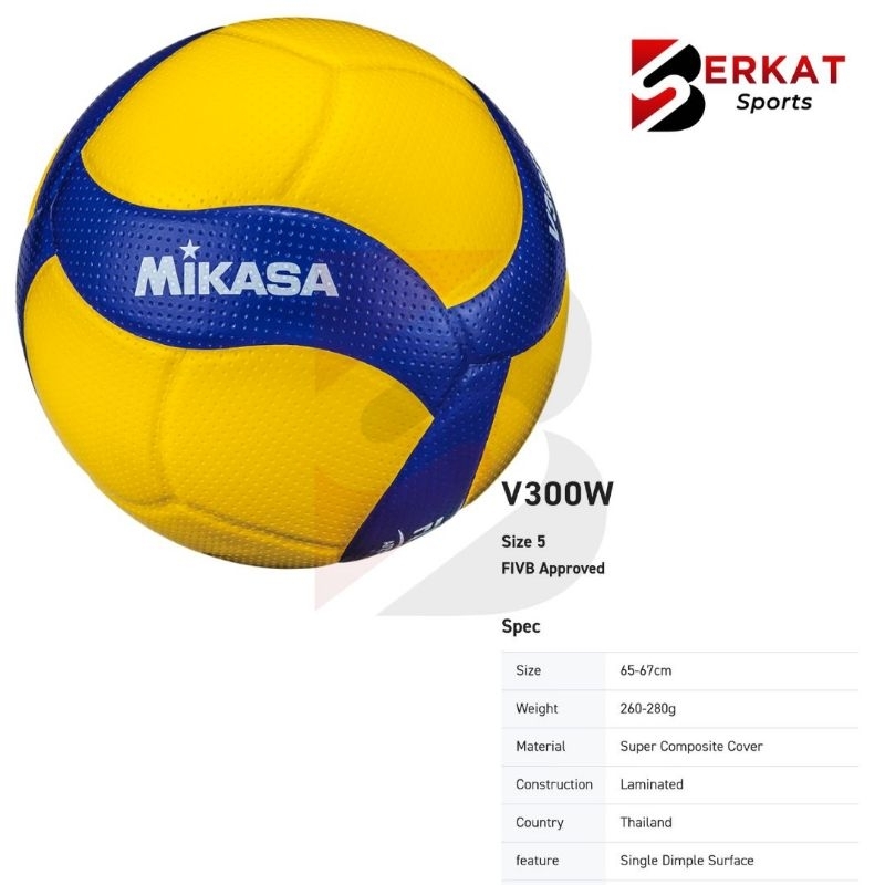 Jual Mikasa V300W Original Bola Voli Mikasa V300W Original | Shopee Indonesia