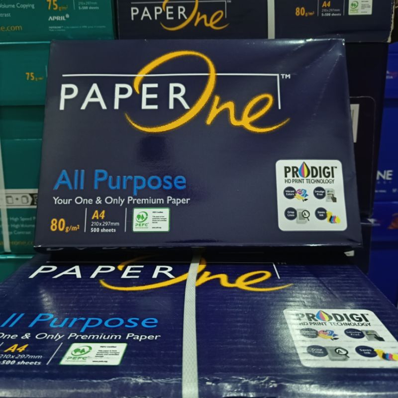 Jual Kertas HVS A4 80 Gram PaperOne 1 Rim 500 Lembar | Shopee Indonesia