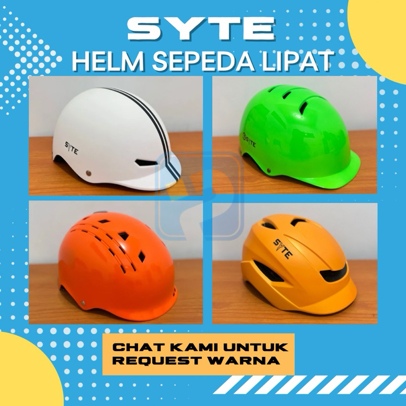 Jual HELM SEPEDA SYTE / HELM SEPEDA LIPAT MTB / HELMET ROAD BIKE ...