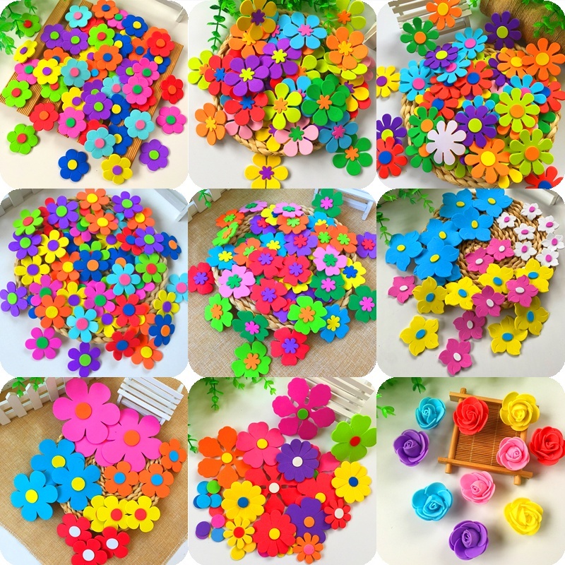Jual Stiker Dinding Busa EVA 3D Bunga Ruang Kelas Taman Kanak-kanak ...