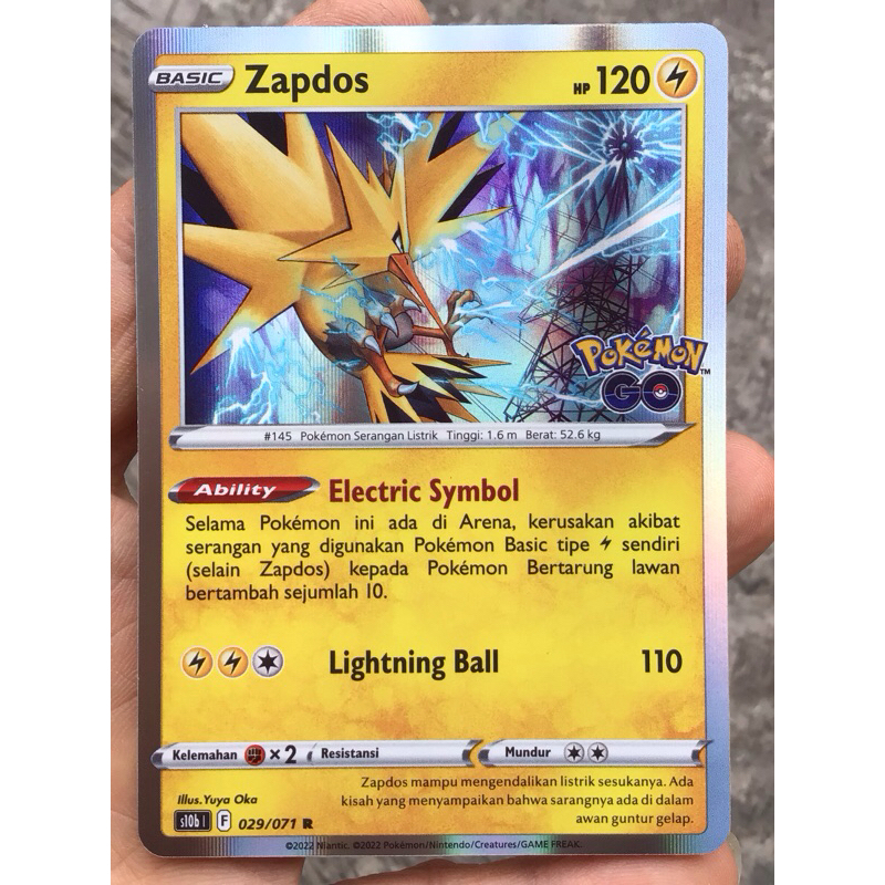 Jual ZAPDOS POKEMON RARE CARD | Shopee Indonesia