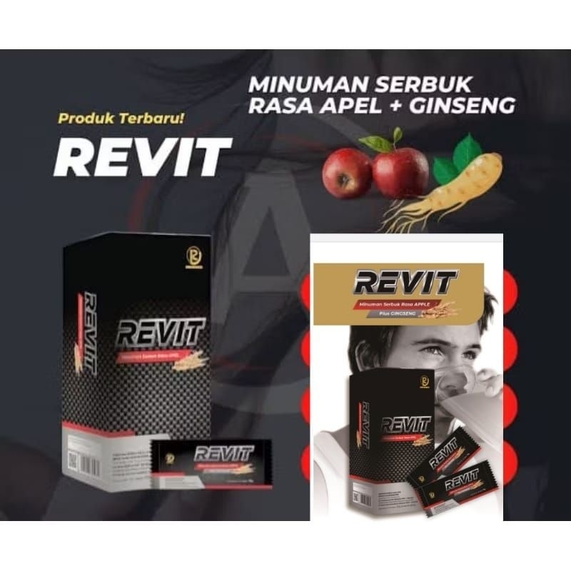 Jual Revit Rener Minuman Serbuk Rasa Apel Ginseng Pria | Shopee Indonesia