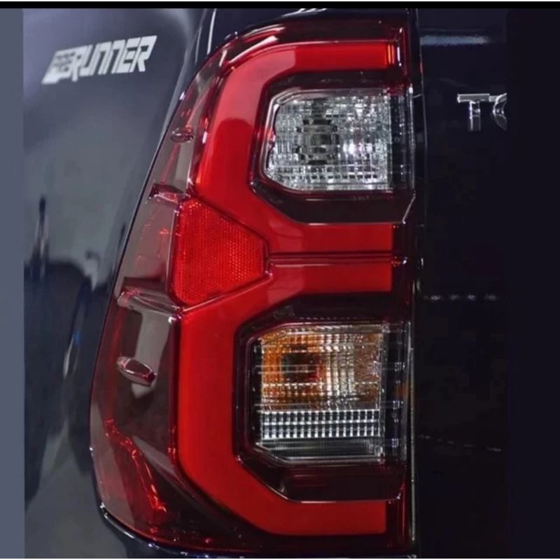 Jual stoplamp hilux revo import led warna merah/stop lamp hilux red ...
