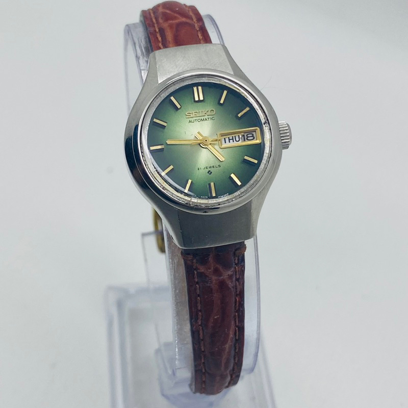 Jual Seiko 2706-0160 Automatic Green Dial Made in Japan Ladies | Shopee ...
