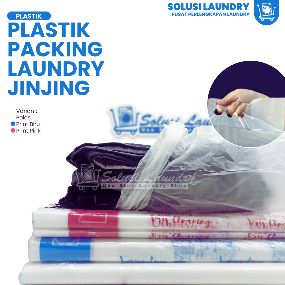 Jual Plastik Jinjing Laundry Polos Plastik Packing Laundry Kiloan HD Polos | Shopee Indonesia