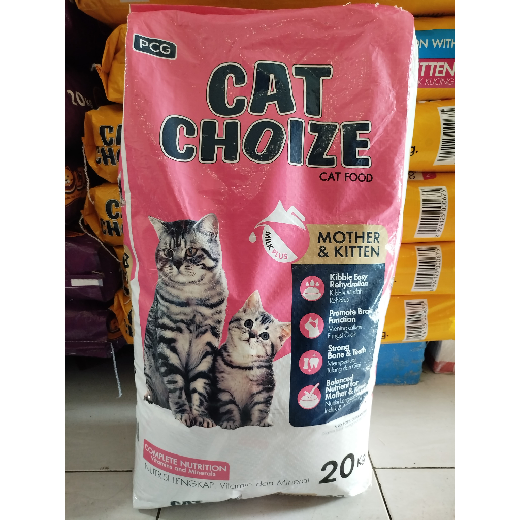Jual Dry Food Makanan Kucing Cat Choize Mother Kitten Cat Food 20 Kg ...