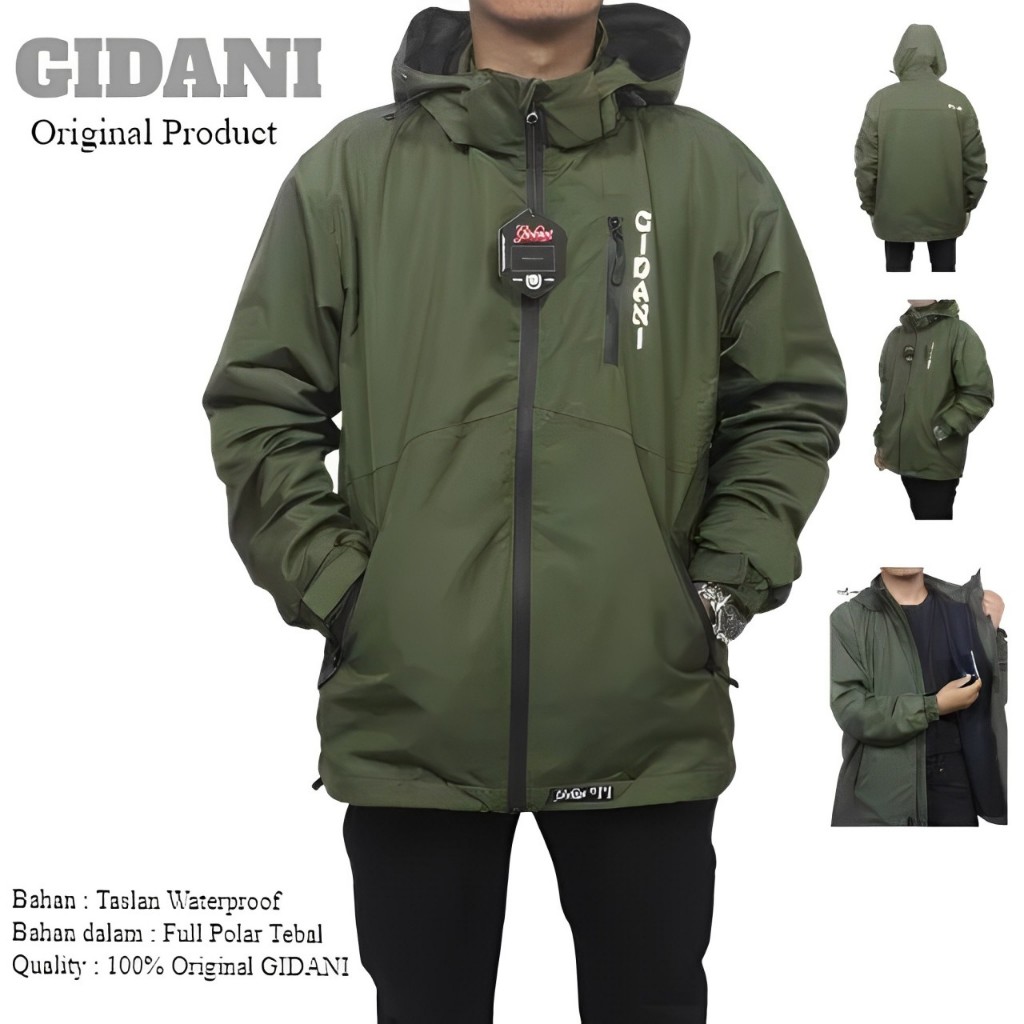 Jual GIDANI - JAKET GUNUNG PRIA HIKING WATERPROOF & WINDPROOF OUTDOOR ...